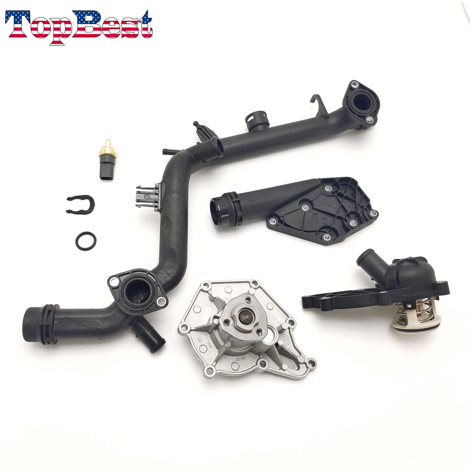 06E121018G 06E121161T Cooling System Kit for Audi A4 Quattro A5 Quattro ...
