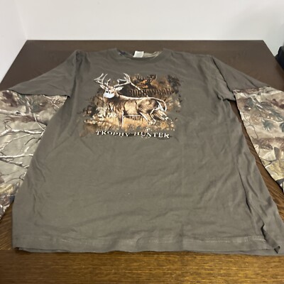 Buck Wear Trophy Hunter Long Sleeved Camo Shirt! Size XL! A2 | eBay