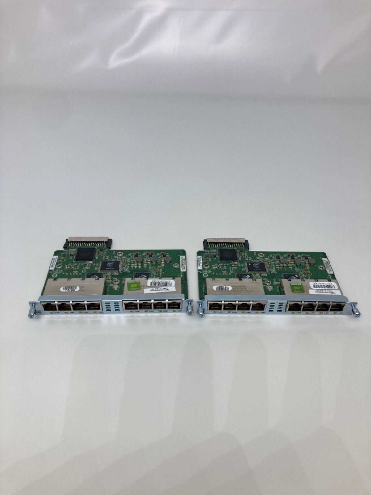 Lot of 2-Cisco 8-Port WAN Interface Card EHWIC-D8ESG Gigabit PoE ...