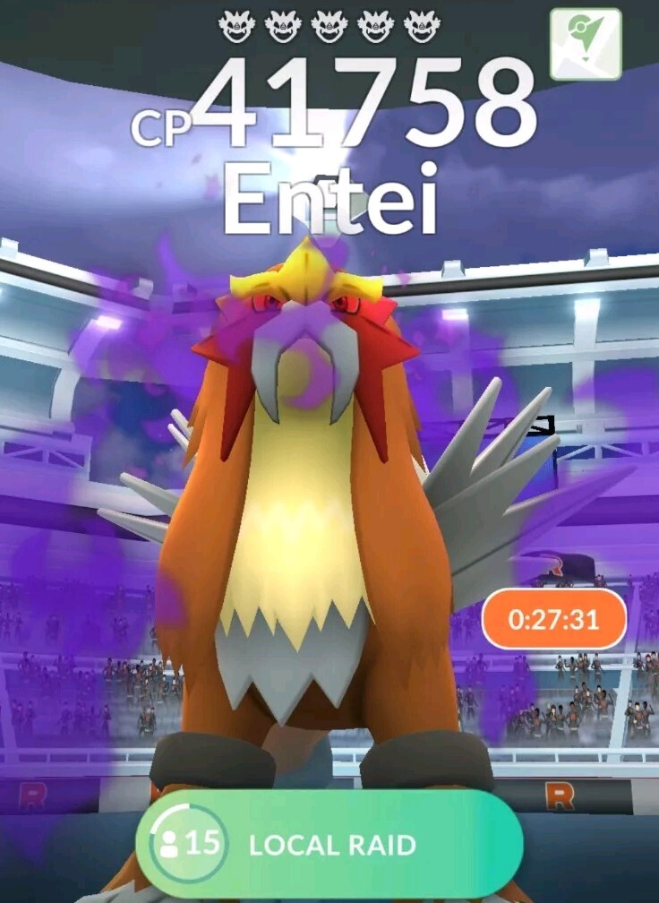 5x Entei Shadow Raids!! Pokémon Go Local Raids | eBay