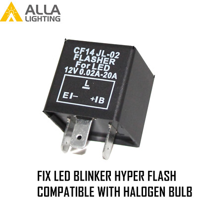 AllaLighting Turn Signal Hazard LED Flasher Relay CF14 3Pin,Fix Fast ...