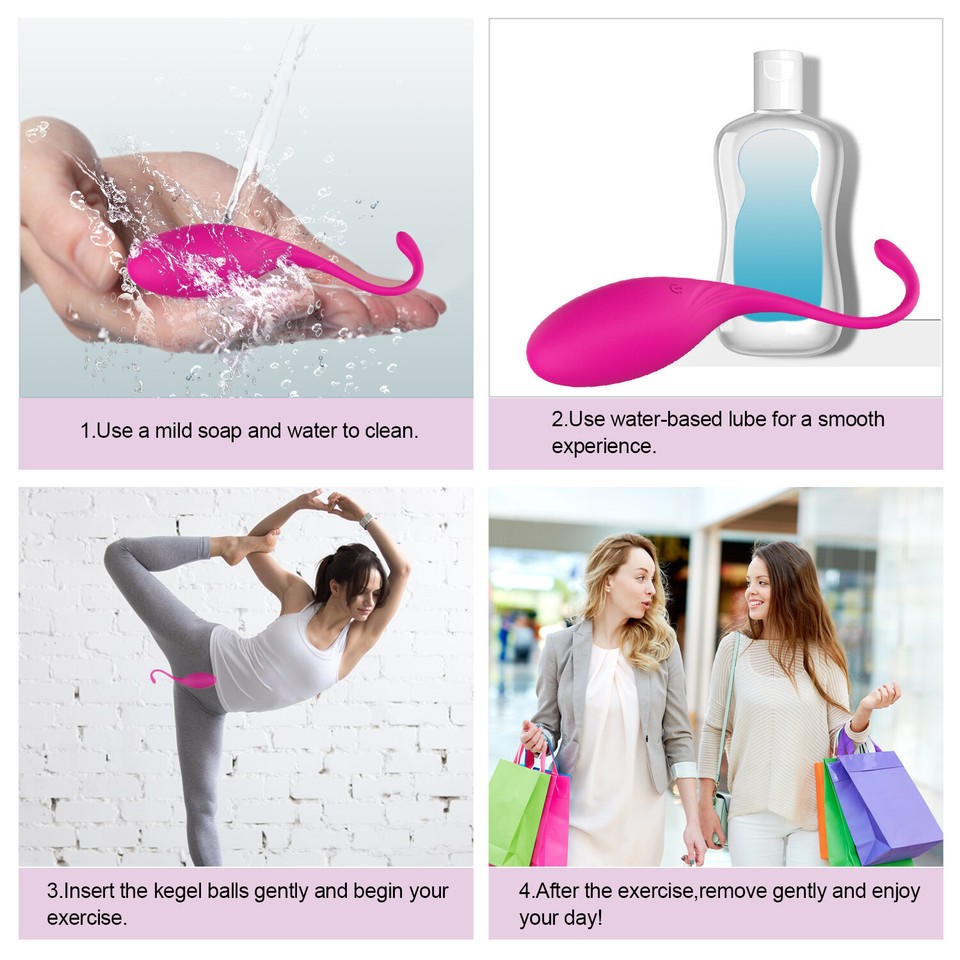 Bullet Egg Wearable Vibrator G-Spot Massager Adult Women Remote Control ...