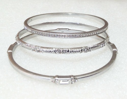 Lia Sophia Set of 3 Bangle Bracelets DELHI, ADARI, & MANALI in Mt ...