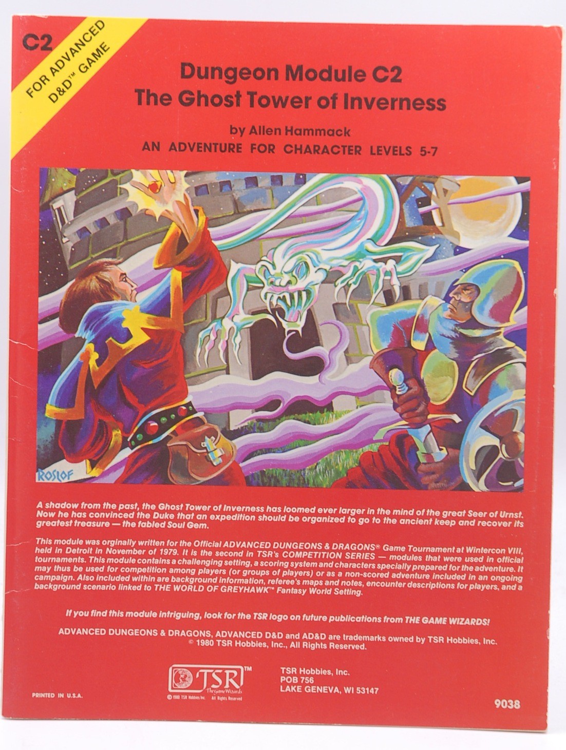 AD&D C2 The Ghost Tower of Inverness VG lvl 5-7 Allen Hammack ORIGINAL ...