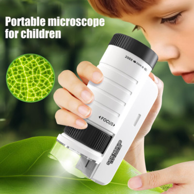 Children's handheld microscope Optical HD portable microscopepy | eBay