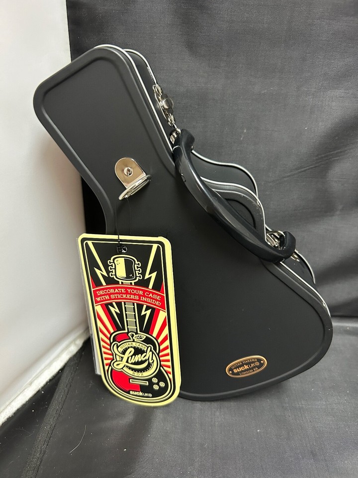 Suck UK Rock Star Guitar Case Rockstar Collector Lunch Box Storage Tin ...