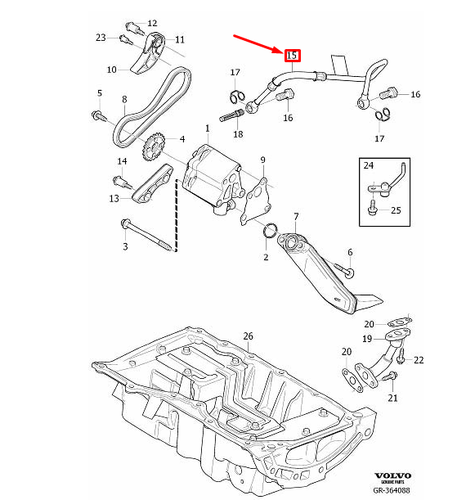Tuyau d'huile moteur VOLVO XC60 32213808 NOUVEAU ORIGINE | eBay