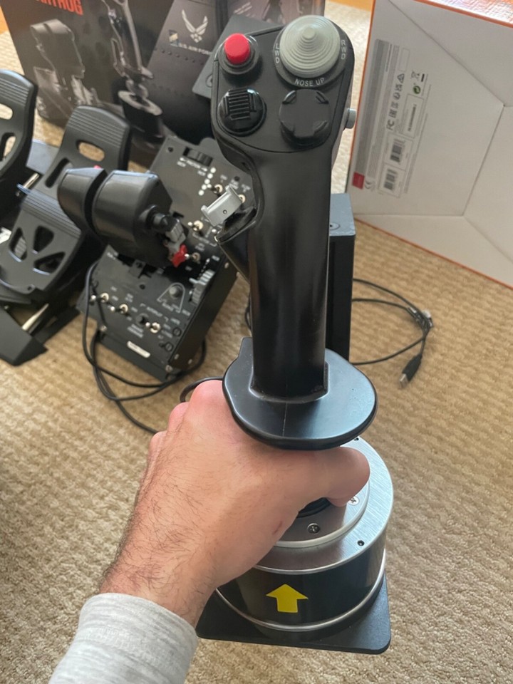 thrustmaster hotas warthog complete system with dual throttle, stick ...