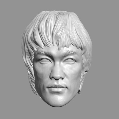 Martial Arts Kung Fu Master custom head for 4" 6" 7" 12" action figures ...