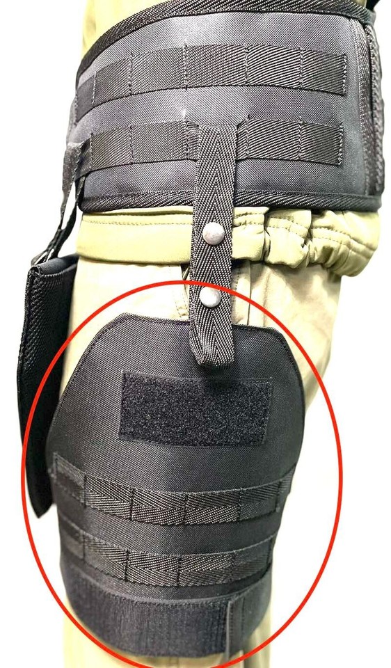 Bulletproof ballistic tactical Shoulder/Thigh Armour with Filler NIJ ...