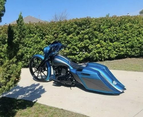 Harley Davidson 7"Down 14"Back Complete Longhorn Custom Bagger Kit 09 ...