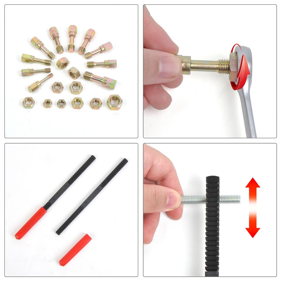 48 Pcs Thread Repair Chaser Set UNF UNC and Metric Thread Restorer Kit ...