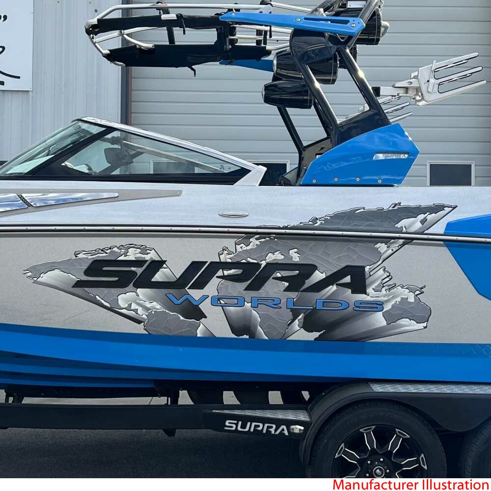 Supra Boat Graphic Decal Sticker | Worlds Edition Emblem (Set of 2) | eBay