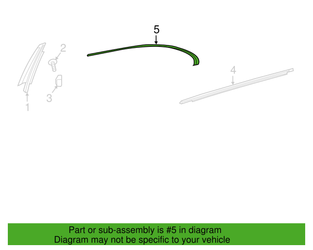 Mercedes Benz E350 E450 E53 AMG E400 17-20 Left Door Reveal Molding ...