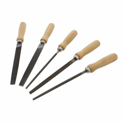 5pc 11" Wood Handle File Set Woodworking Carpentry Workshop Carving ...