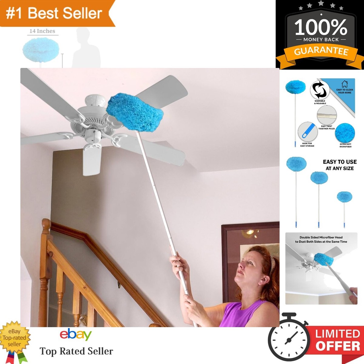 Cleaning Ceiling Fan Duster How To Clean Ceiling Fans With Swiffer