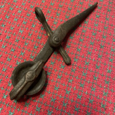 ANTIQUE CAST IRON FODDER SHOCK Corn TIEHAND IMPLEMENT HARVEST Nice | eBay