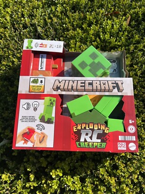 Minecraft Exploding RC Creeper Car Lights & Sounds with DLC Code Mattel ...