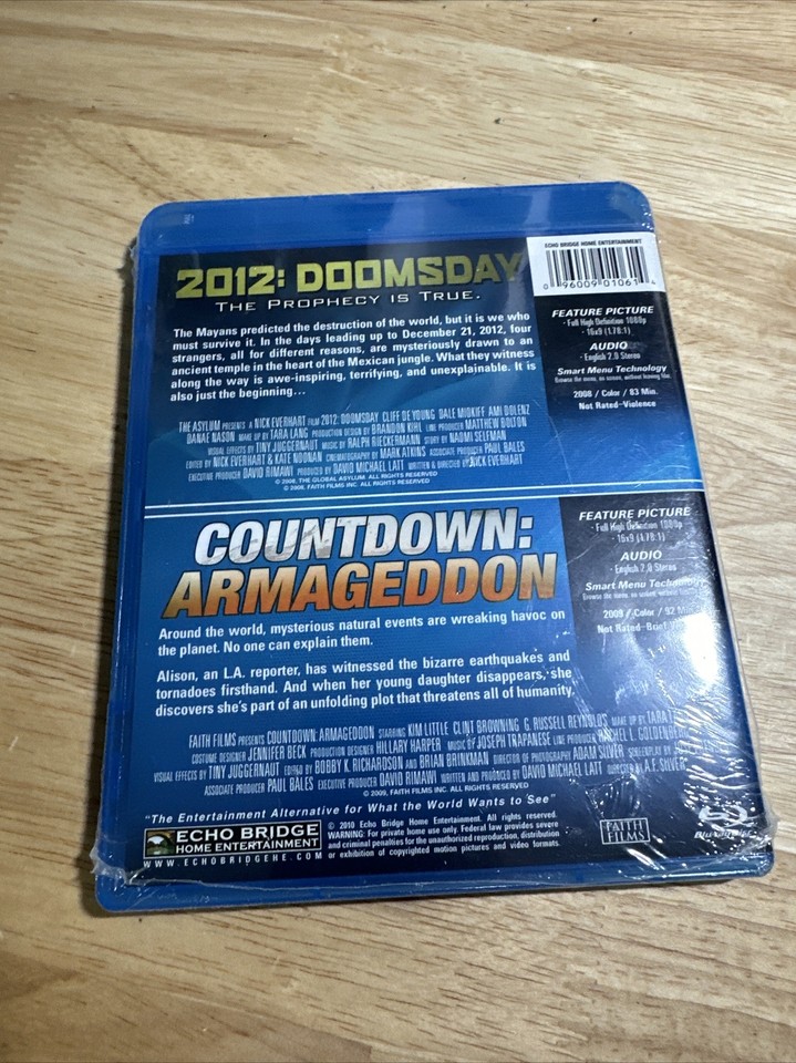 2012 Doomsday Countdown: Armageddon (Blu-ray Disc, 2010) Double Feature Action 96009010614| eBay
