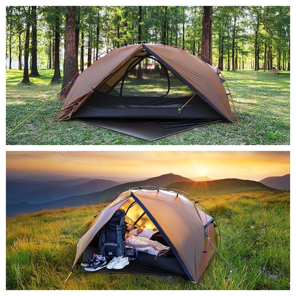 Ultralight Tent Waterproof 1 / 2 Man Tent Lightweight Backpacking Tent ...