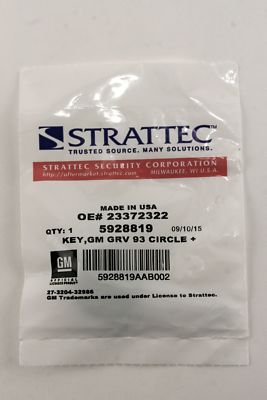 OEM 2005-2017 GM Logo Transponder Chip Key Circle + Plus Strattec ...