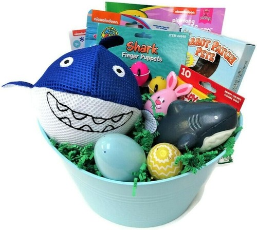 Easter Basket Baby Shark Candy Ball Puzzle Coloring Book Finger Puppets ...