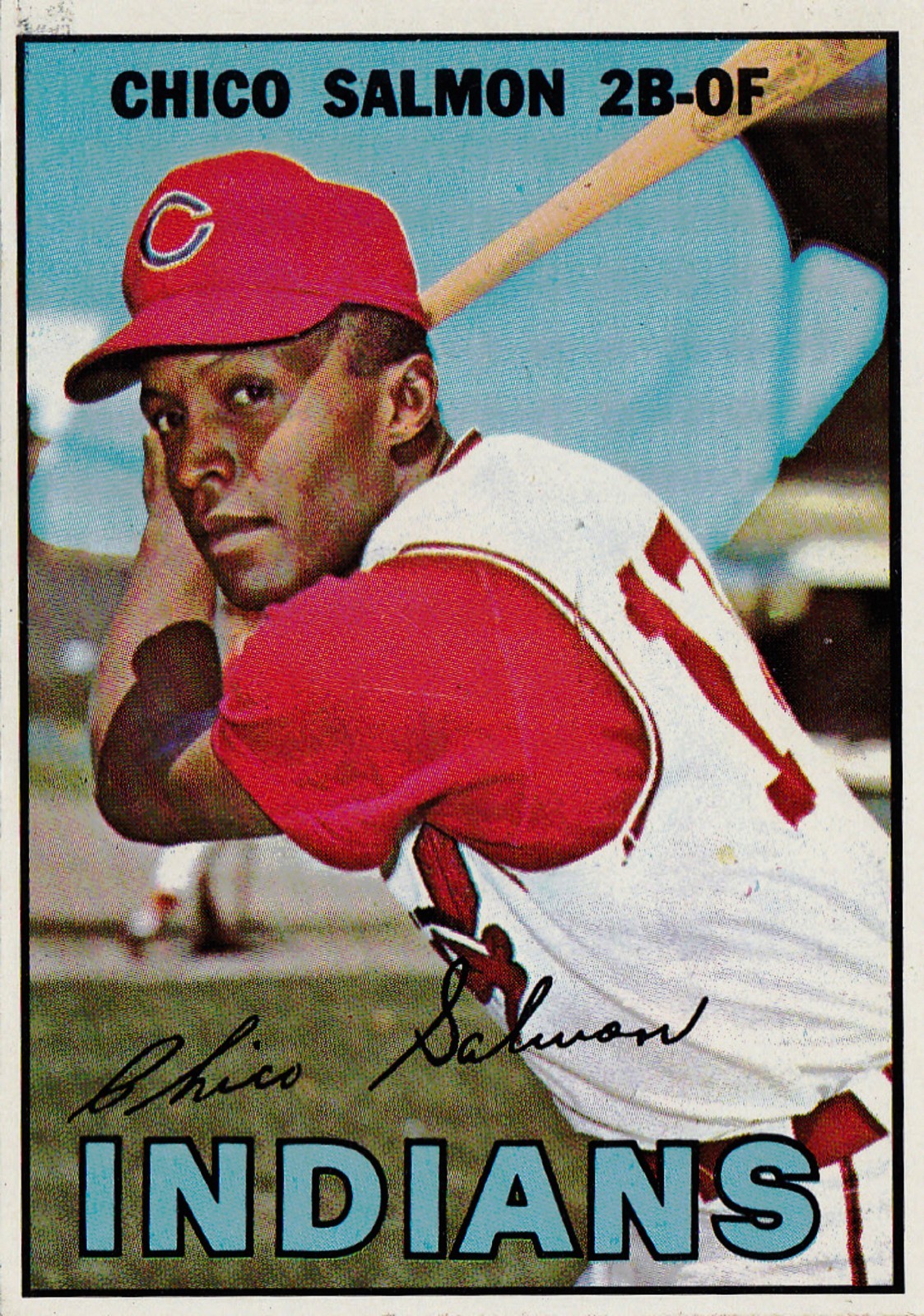1967 TOPPS BASEBALL CARD #43 CHICO SALMON CLEVELAND INDIANS EX | eBay