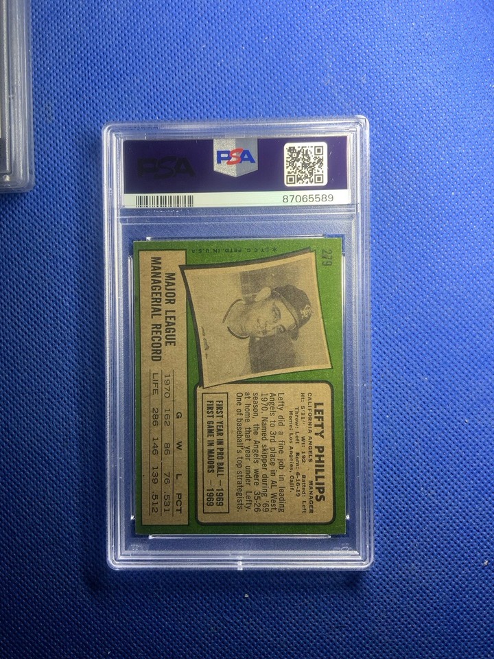1971 TOPPS #279 LEFTY PHILLIPS PSA 8 ANGELS MG | eBay