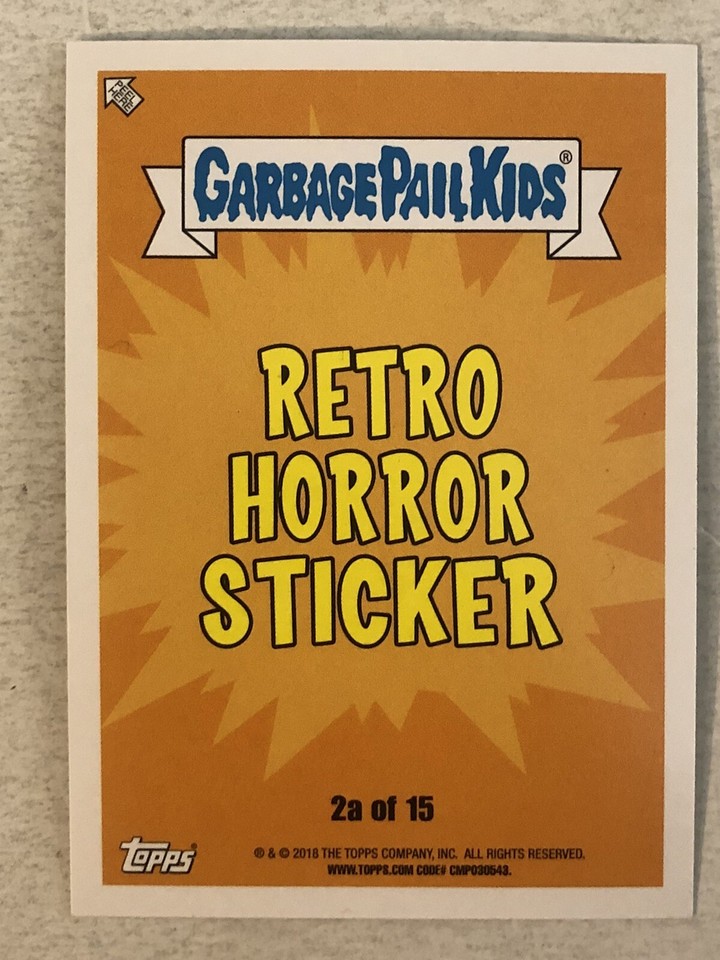 Eraser Ed Garbage Pail Kids Trading Card 2019 GPK Sticker | eBay