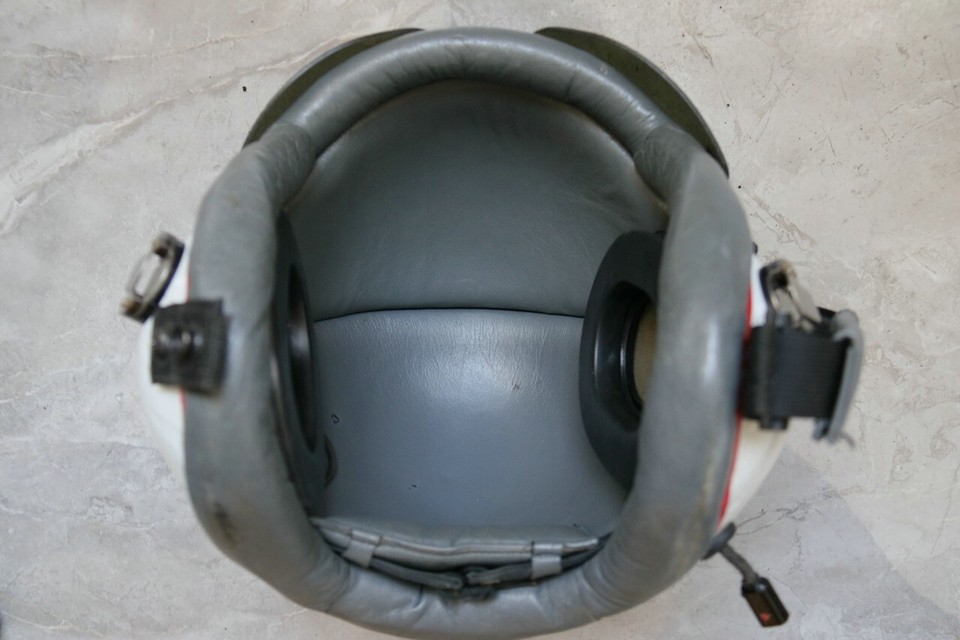 US Air Force Fighter Pilot Aviator Flight Helmet Black Sun Visor $700 ...