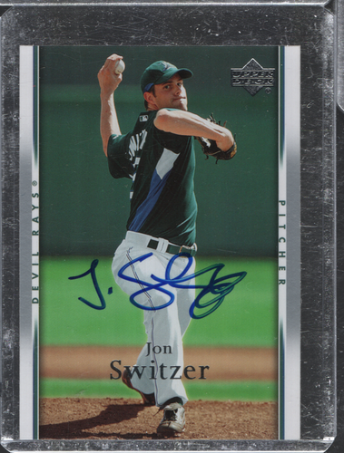 Jon Switzer Rays Autographed 2007 Upper Deck #969 w/COA 011824NPCD194 ...