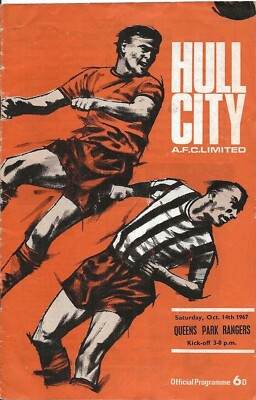 Football Programme HULL CITY v QPR Oct 1967 | eBay UK