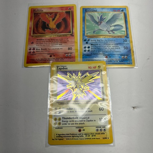 Pokemon TCG Base Set Unlimited #16/102 Zapdos Holo Rare / Legendary ...