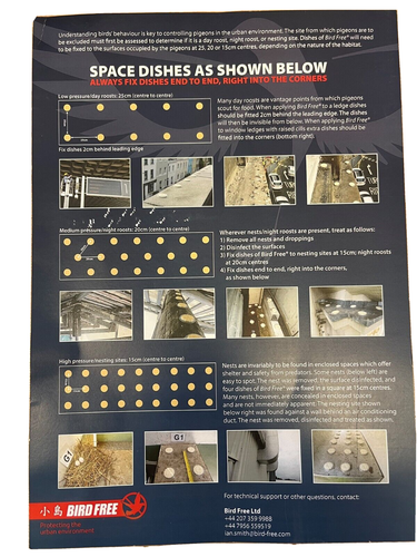 24x Bird Free Fire Gel Bird Repellent PROFESSIONAL Bird Pigeon Pest ...