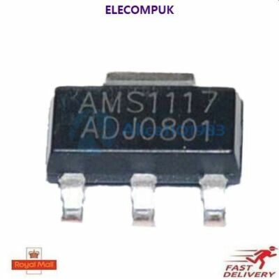 AMS1117-ADJ LM1117-ADJ AMS1117 LM1117 IC 1A Voltage Regulator chip IC ...