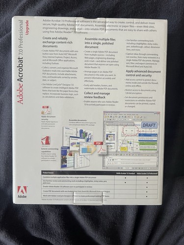 Adobe Acrobat 7.0 Professional Upgrade PDF Software for Windows | eBay