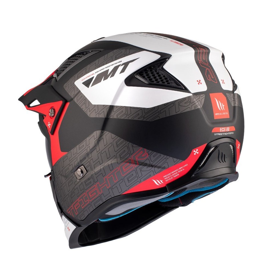 MT STREETFIGHTER FULL FACE OFF ROAD SKULL MOTORCYCLE MOTORBIKE MX CRASH ...