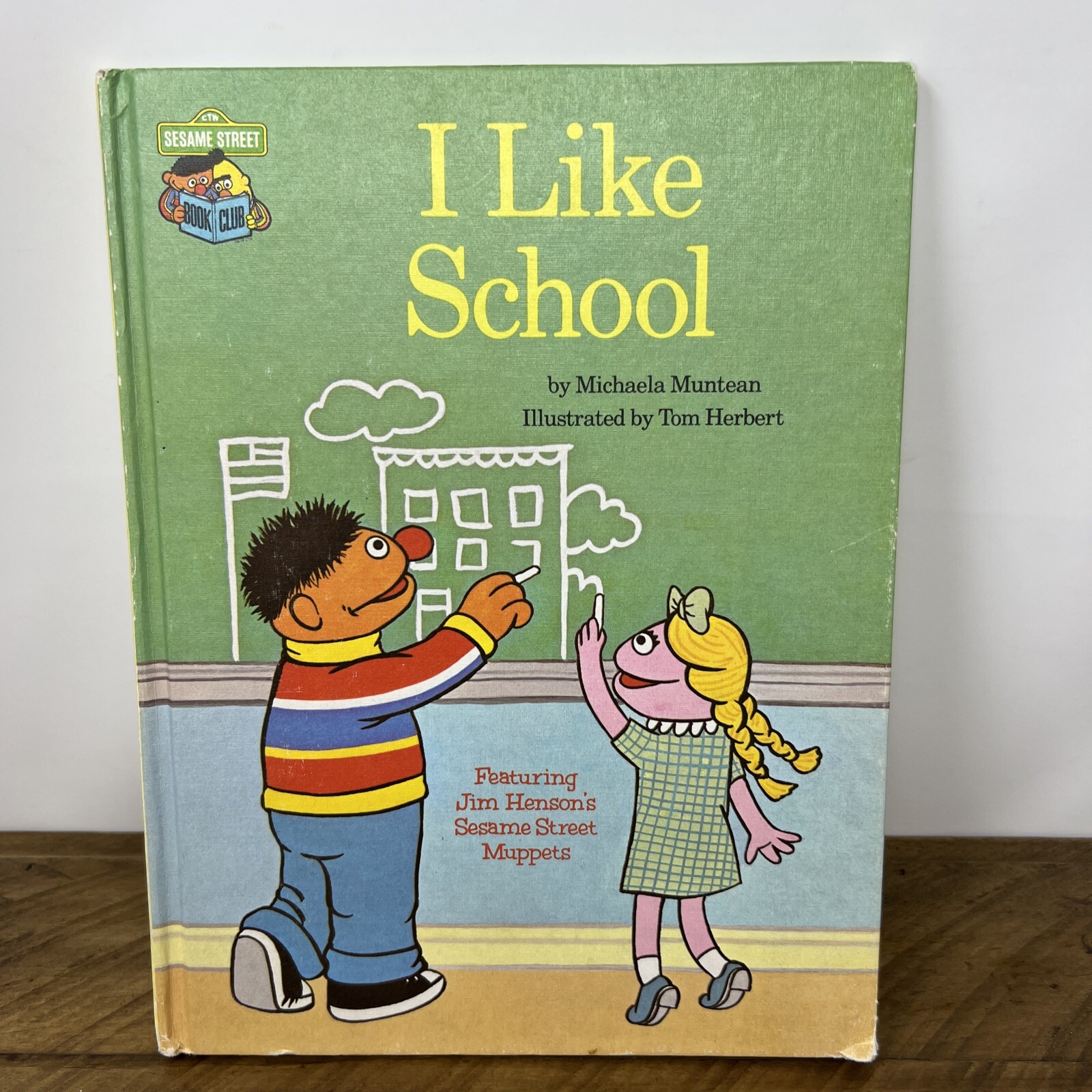 Vintage 1980 Sesame Street Book Club I Like School 1st Edition ...