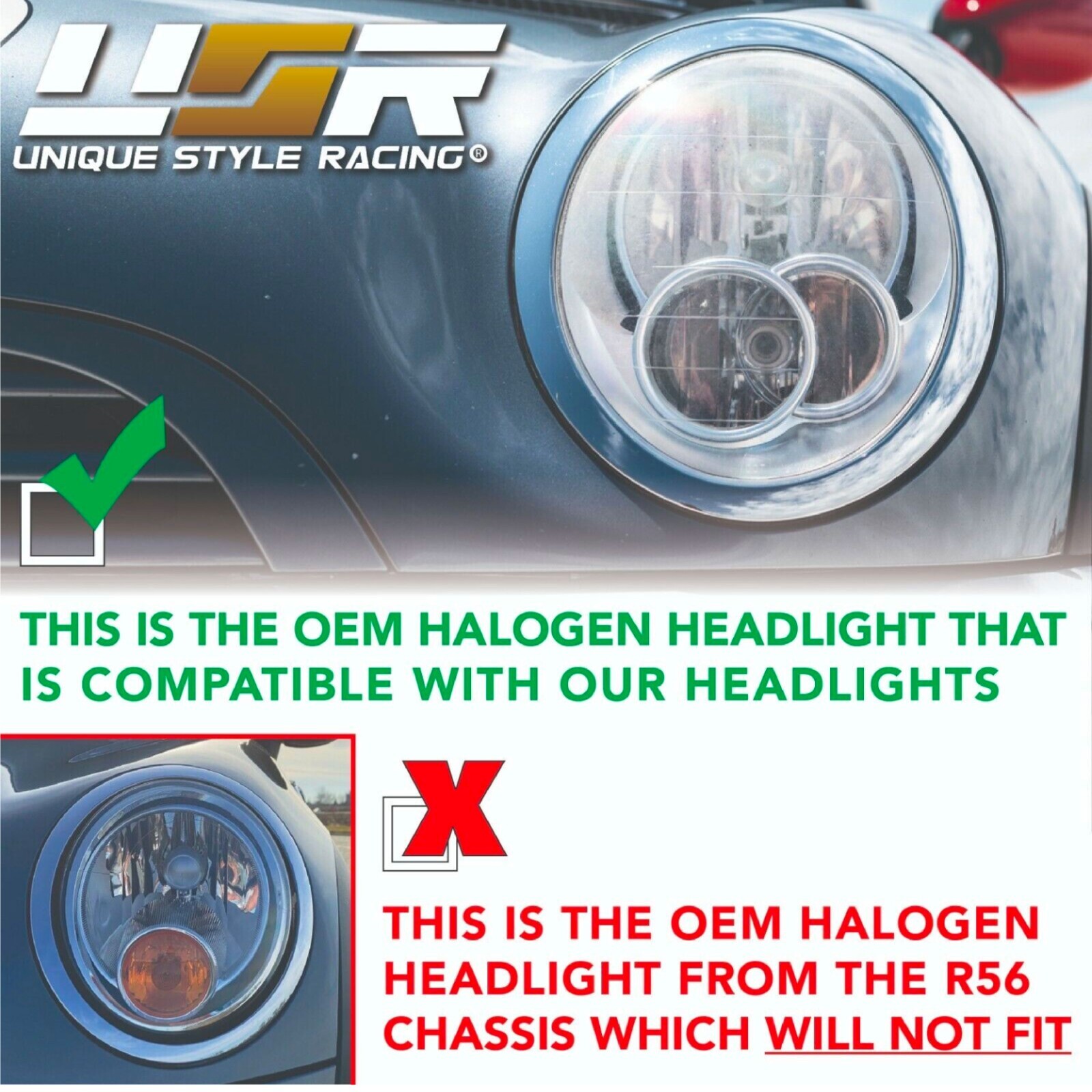 DEPO Black Headlights Pair For 2005-2008 Mini Cooper R50 R52 R53 ...