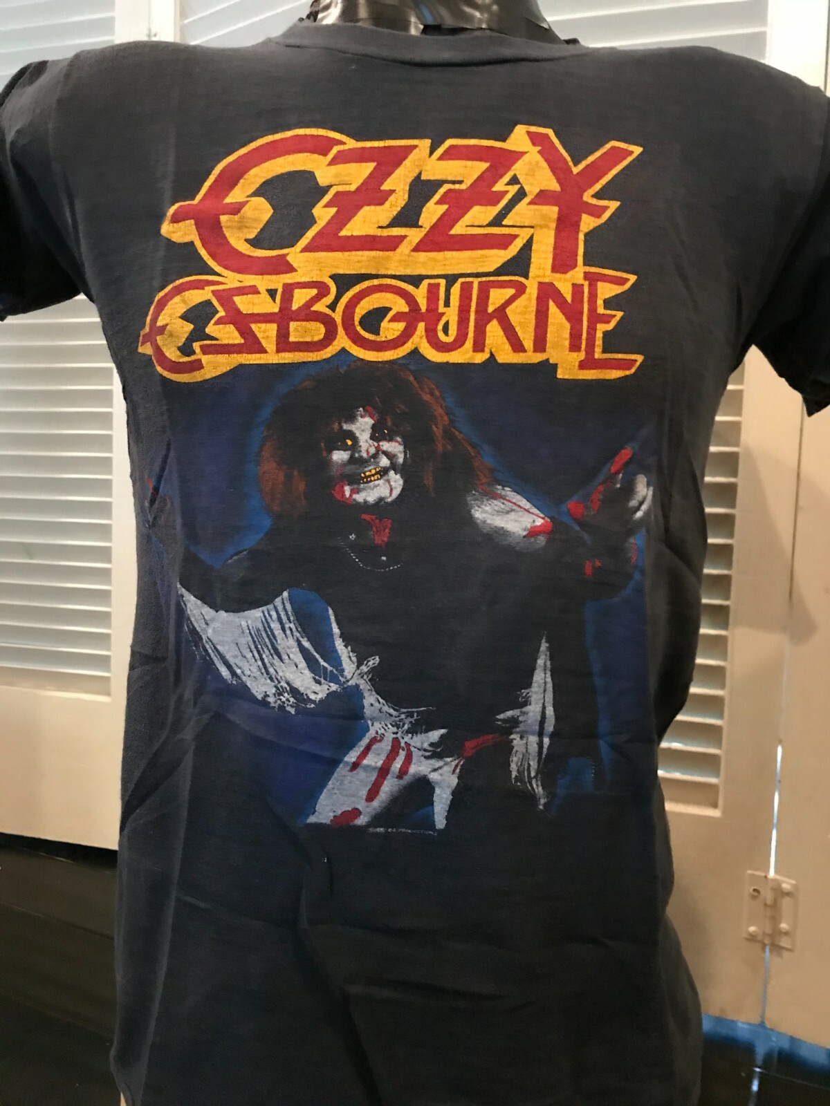 Ozzy Osbourne 1981 Diary Tour Shirt Size Small Black … - Gem