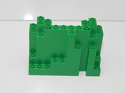 Lego Green Rock Panel 4 x 10 x 6 Rectangular (BURP) Rare Color | eBay