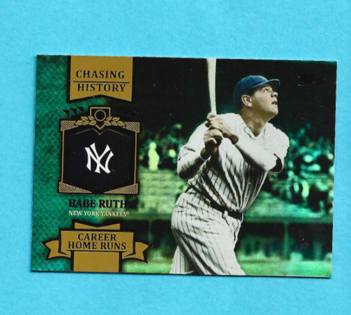2013 Topps Chasing History Babe Ruth #CH-11 Gold New York Yankees HOF ...