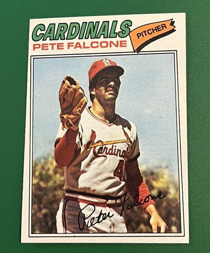 1977 Topps St. Louis Cardinals Baseball Card #205 Pete Falcone - EX | eBay