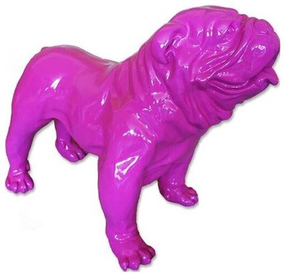 Statua scultura colorata design astratto decorazione figure statue cane ...