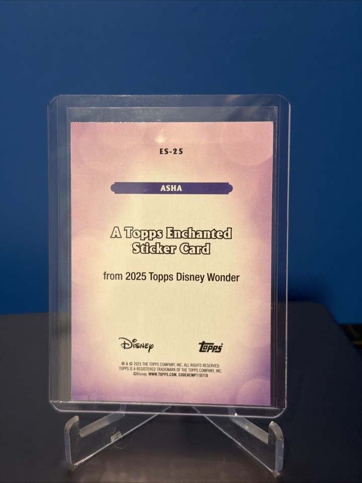 Asha 2025 Topps Disney Wonder Enchanted Sticker Card #ES-25 | eBay