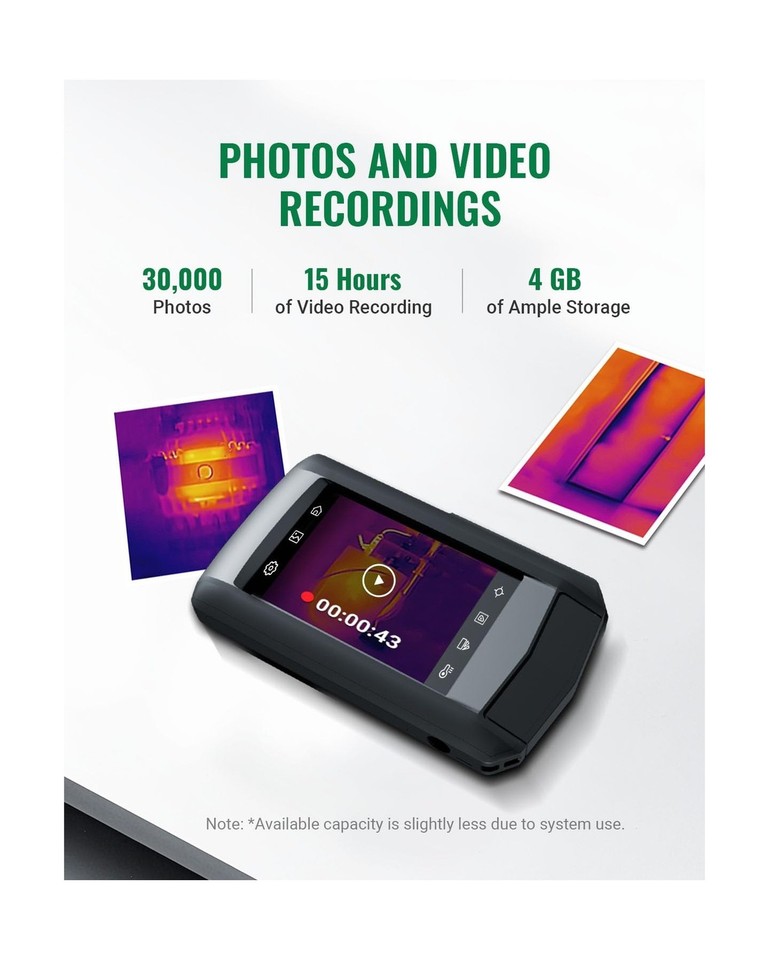 HP96 Thermal Imaging Camera,3.5" Touch Screen Thermal Camera with ...
