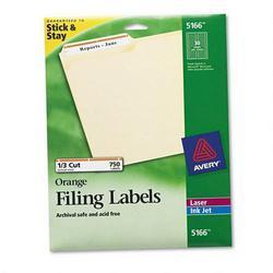 Avery Dennison Ave-5166 Filing Label0.33" Length - Permanent 750 / Pack ...