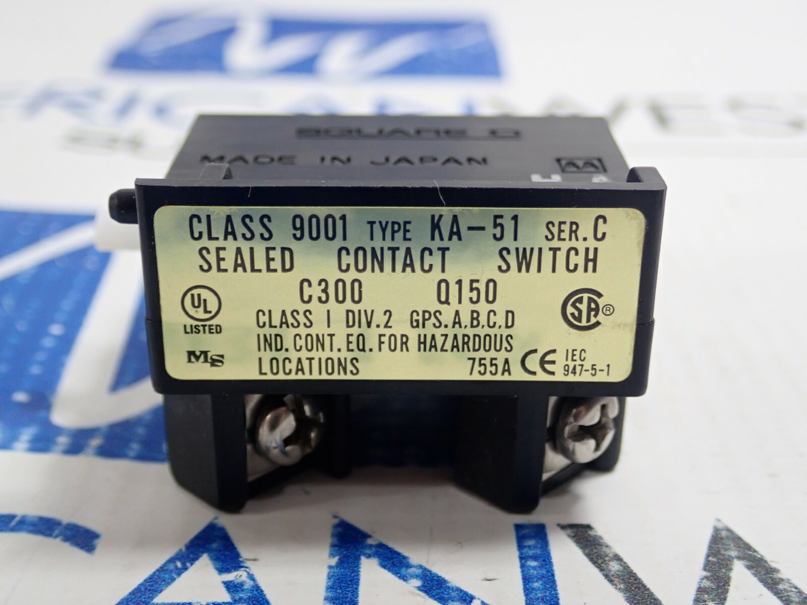 SQUARE D 9001 KA-51 SER C SEALED CONTACT SWITCH C300 Q150 | eBay