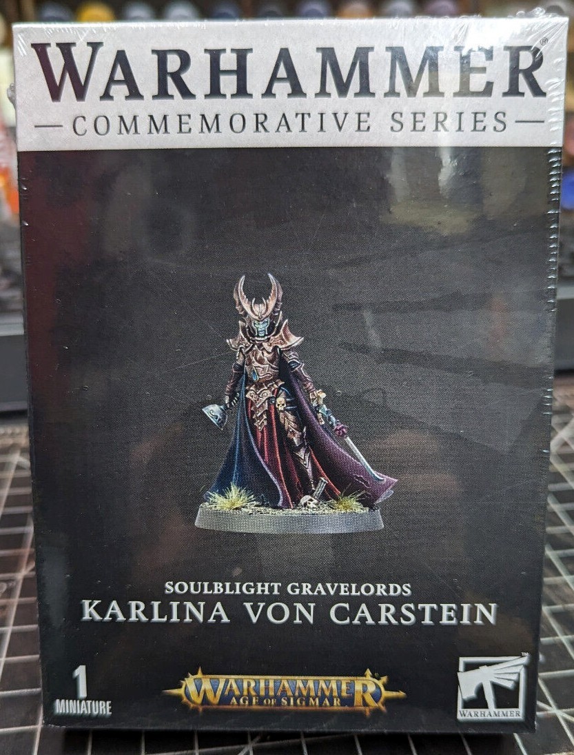 WARHAMMER PLUS EXCLUSIVE Karlina von Carstein Miniature - New & Sealed ...