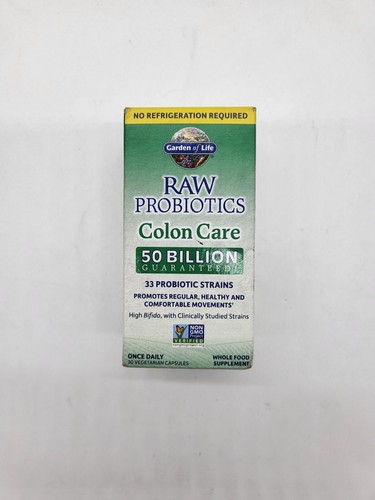 Garden of Life RAW Probiotics Colon Care Shelf Stable - 50 Billion CFU ...
